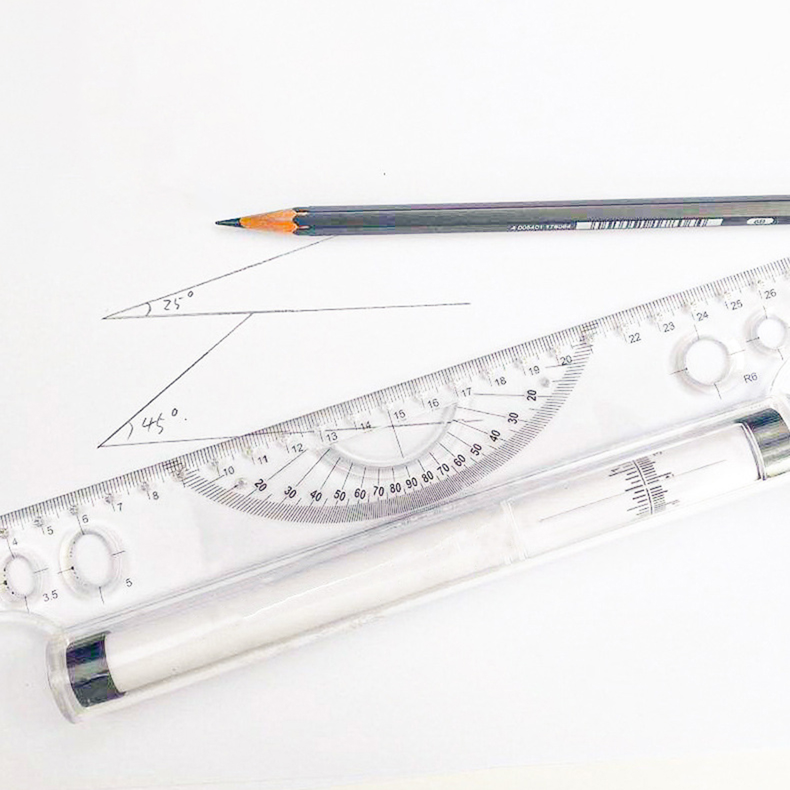 Fairnull Parallel Ruler Multifunctional Protractor Universal Foot ...