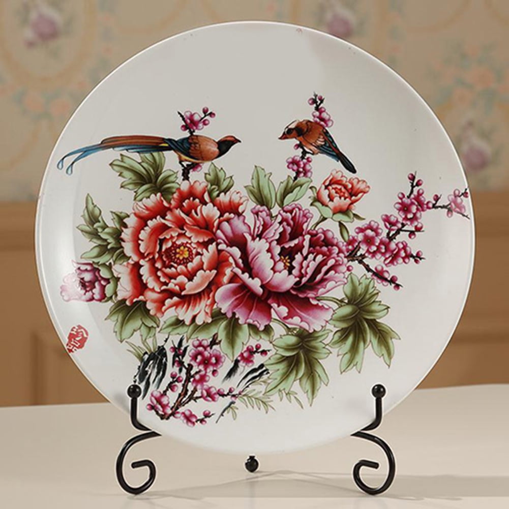 Fairnull Plate Holder Retro Style Decorative Iron All-Purpose Bowl ...