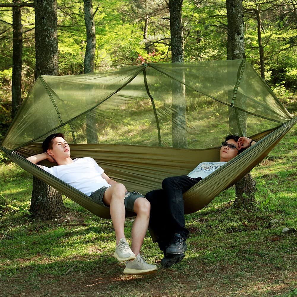 Fairnull Portable Outdoor Camping Jungle Swing Hammock Mosquito Net Canopy Hanging Bed Walmart