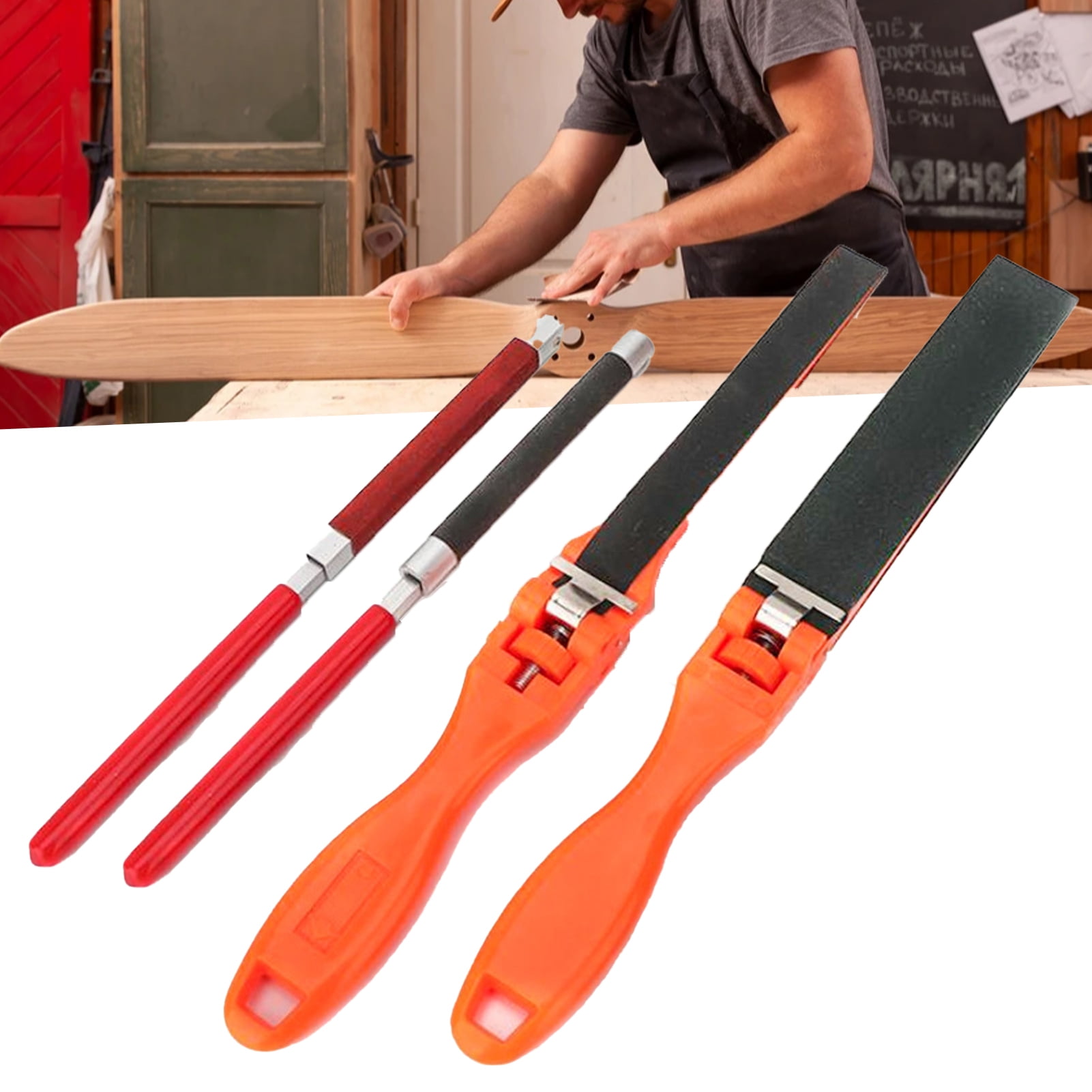 Fairnull Practical Sandpaper Holder Flat/Square/Semicircle Rust Removal ...