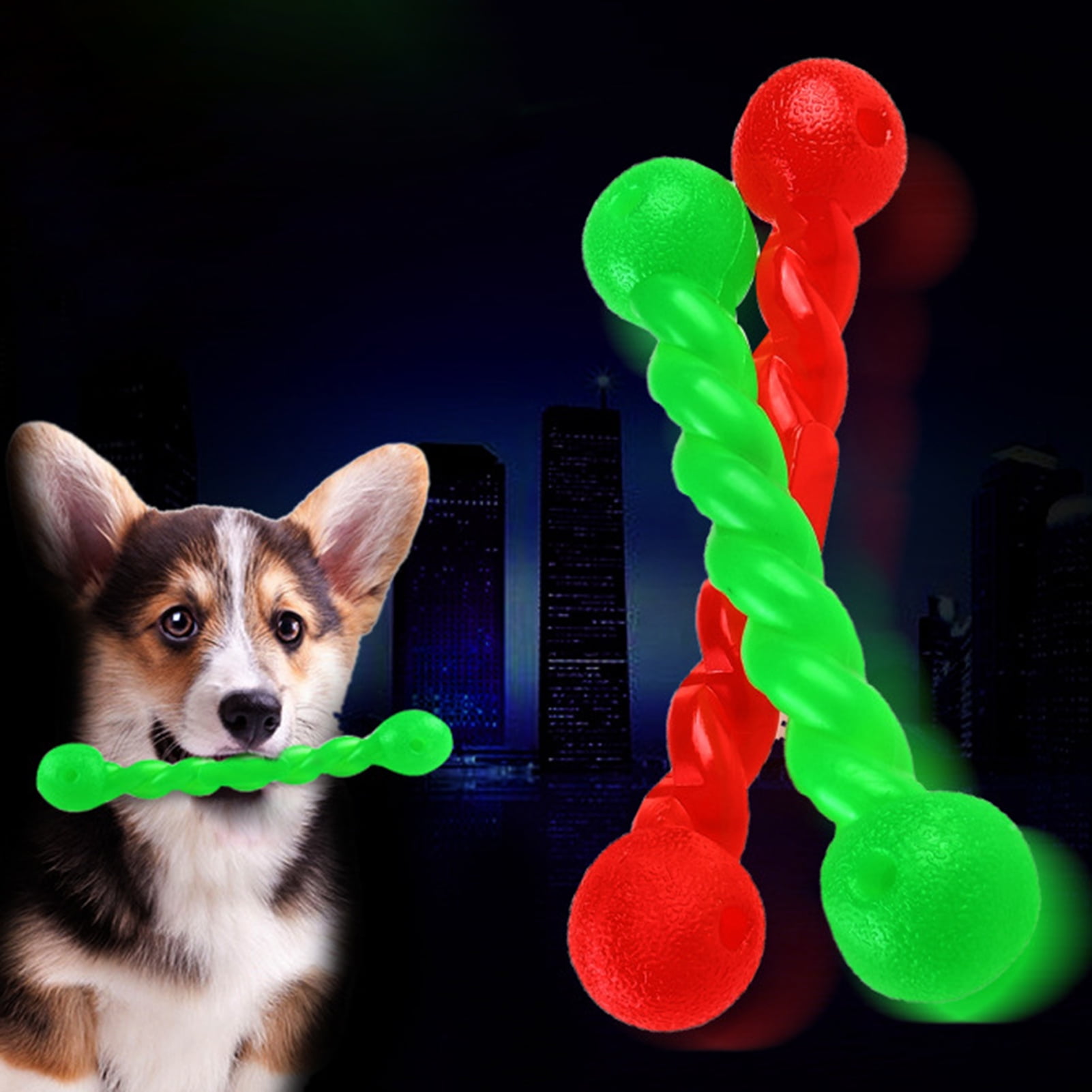 Fairnull Puppy Rubber Teething Rod Play Bite Training Dog Teeth ...