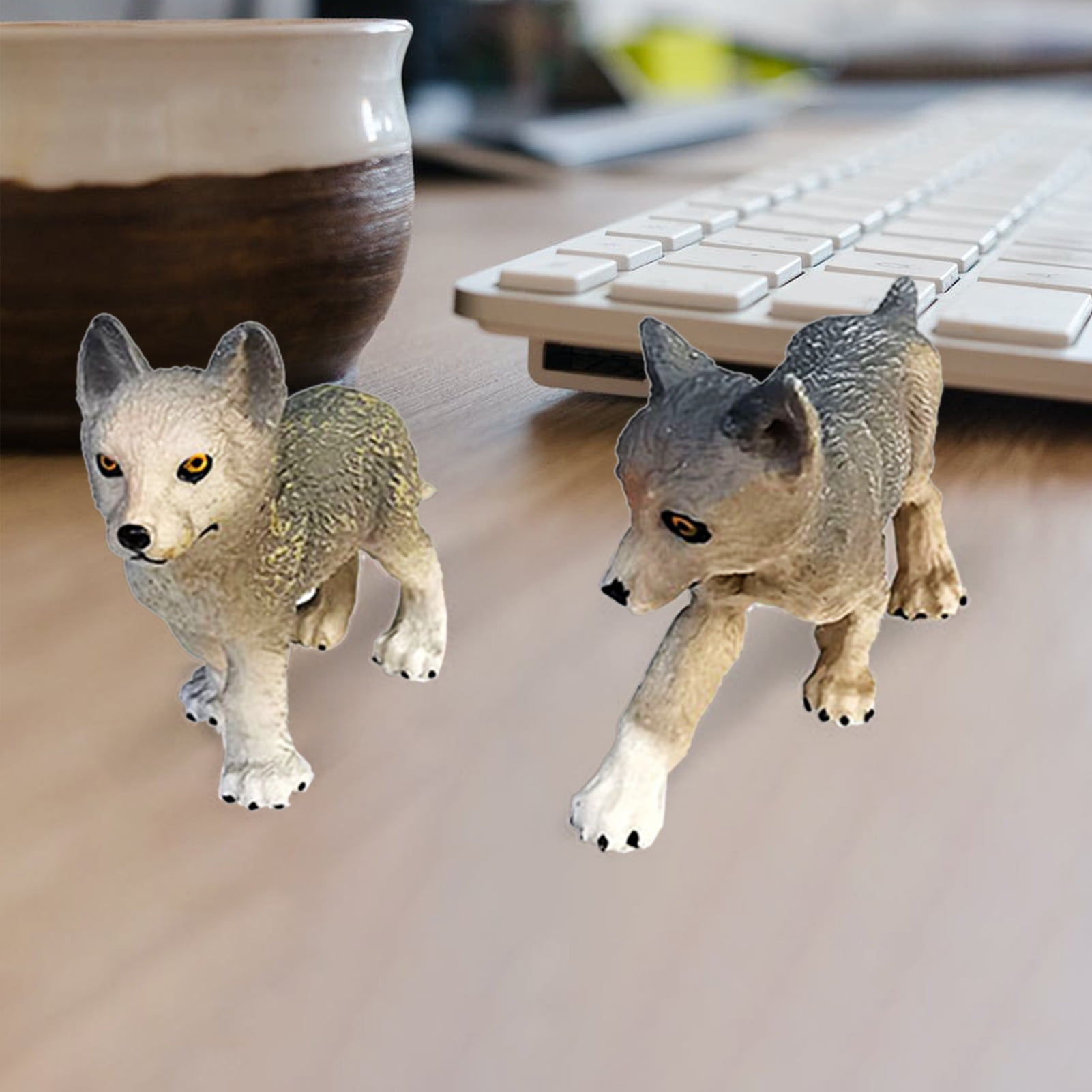Fairnull Pups Wolf Figurines Smell-less Eco-friendly Preschool ...