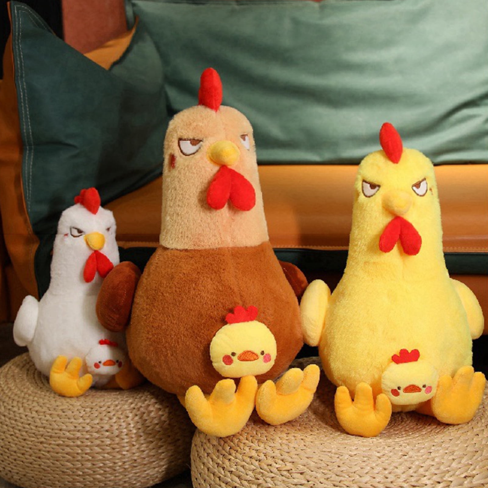 Fairnull Rooster Plush Toy Companion Sleeping Pillow Cute Animal Doll ...