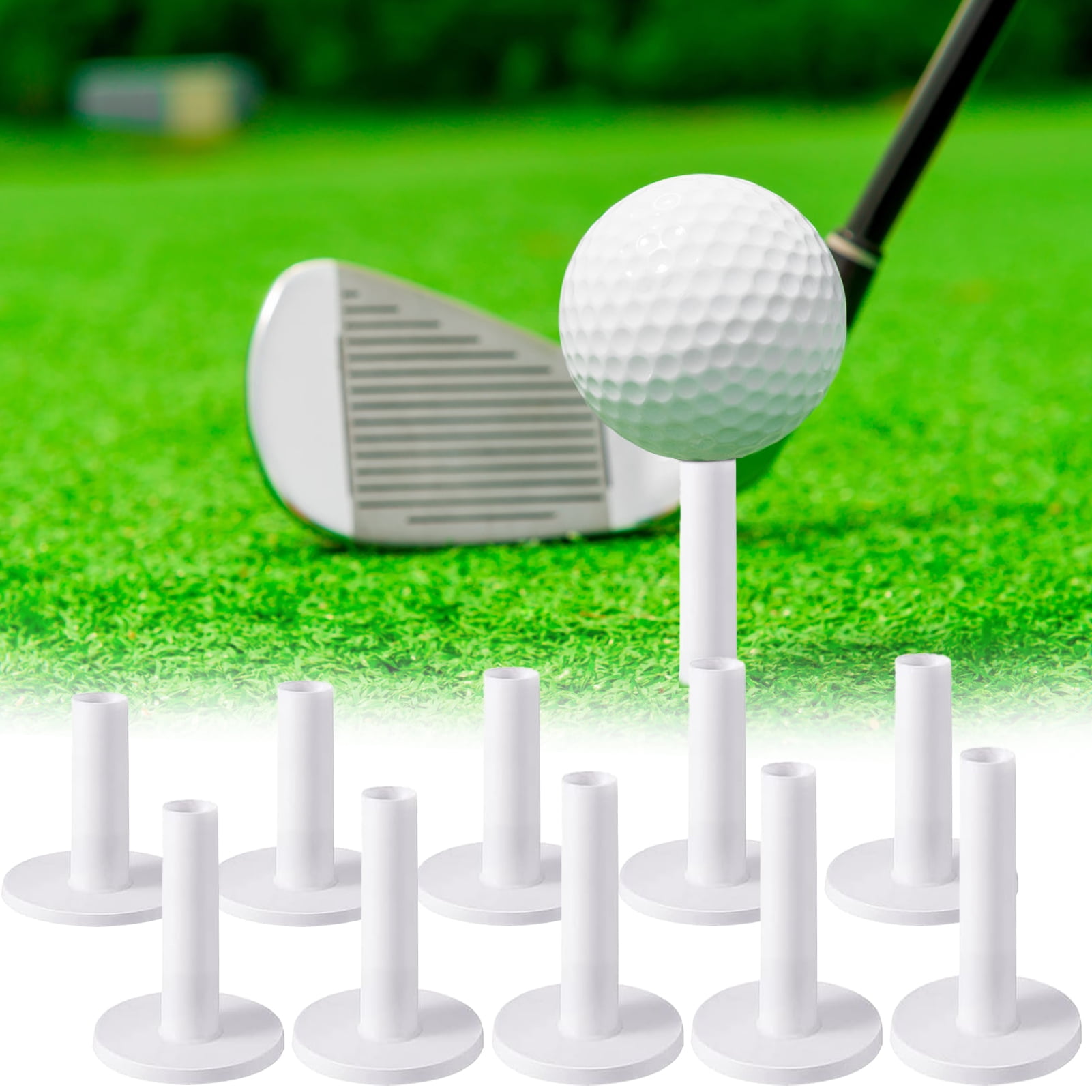 Fairnull Rubber Golf Tees with Stable Base Wear Resistant Compact Size ...