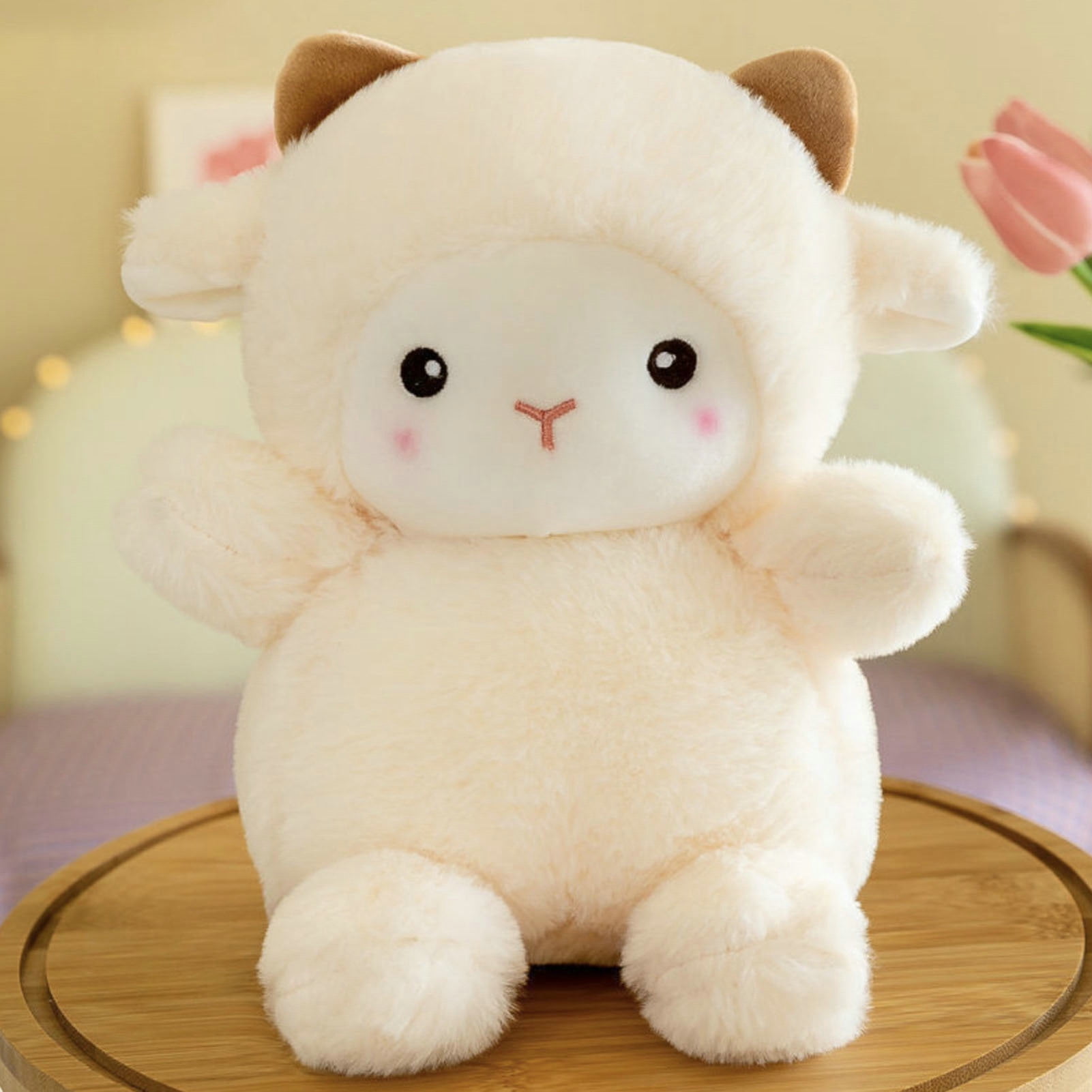 Fairnull Sheep Plush Doll PP Cotton Fully Filled Super Cute Lamb Doll ...