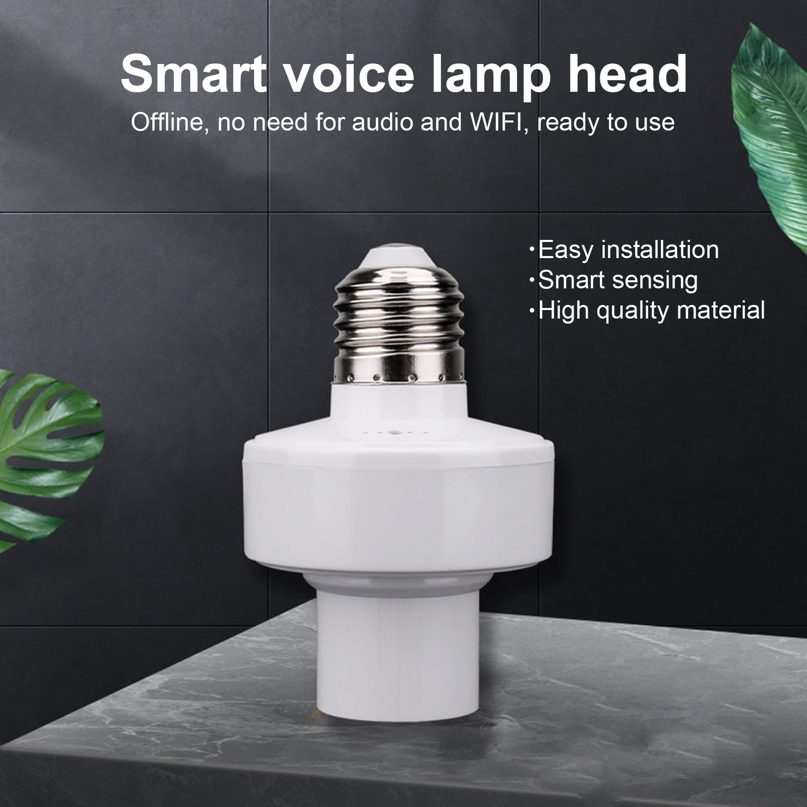 Fairnull Smart Light Holder Timing Function Timer Setting Voice Command ... Fairnull Smart Light Holder Timing Function Timer Setting Voice Command ...
