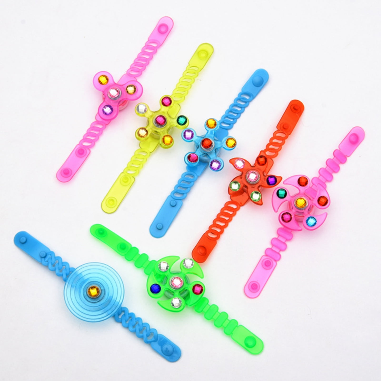 Fairnull Spinning Top Luminous Adjustable Portable Ring Wrist Band ...