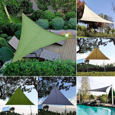 Triangle Shade Sail, iMountek UV Block Patio Awning Outdoor Garden Sun ...