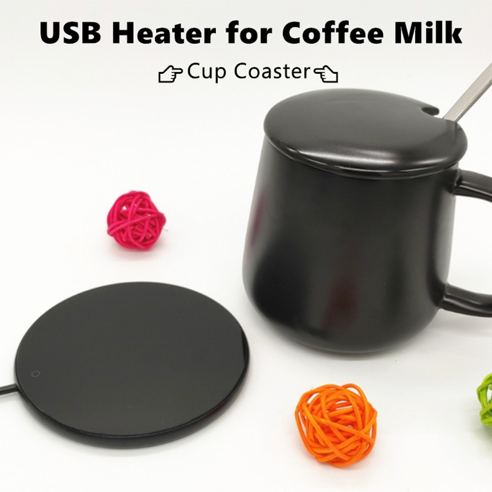 Fairnull USB Coffee Mug Cup Warmer Plug-Play Good Thermal Conductivity ...