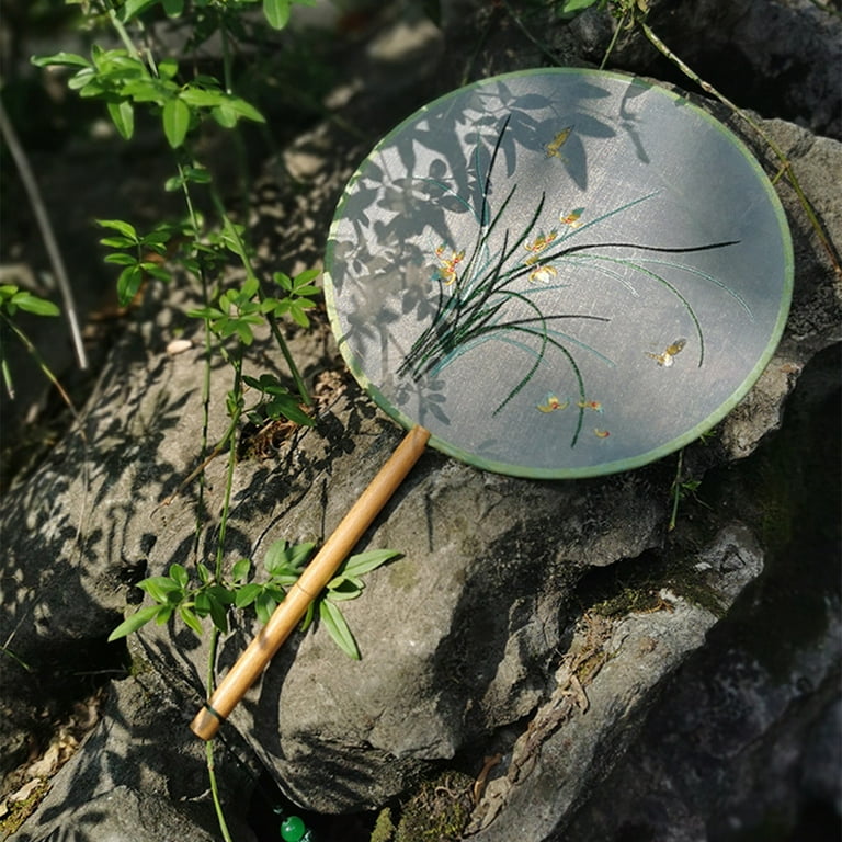 Ancient Chinese Round Fans Round Hand Fan Chinese Style Vintage