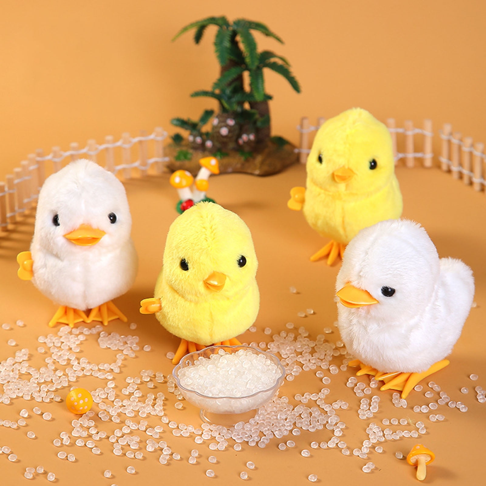 Fairnull Wind Up Plush Toy High Imitation Decorative Soft Texture ...