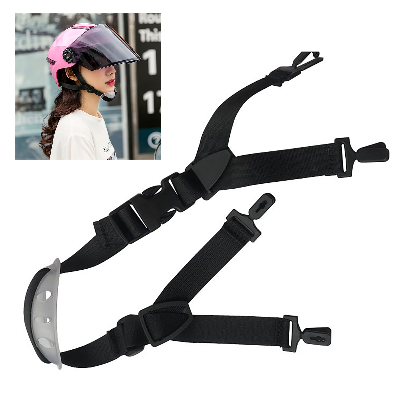 Fairnull Y-shaped Adjustable Buckle Removable Hat Chin Strap Safety ...