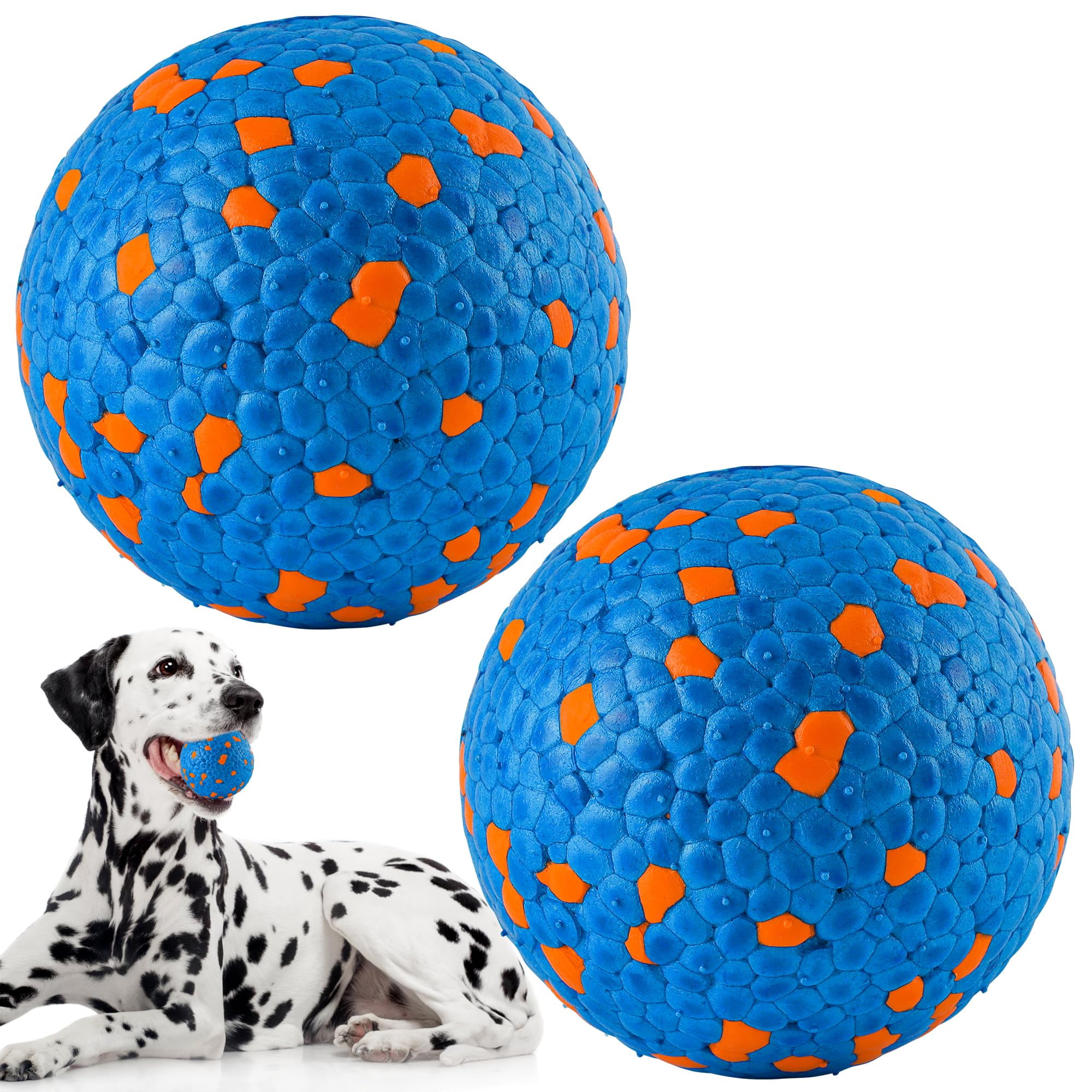 Fairsh Dog Balls for Large Medium Small Dogs,Bouncy Tennis Ball for ...