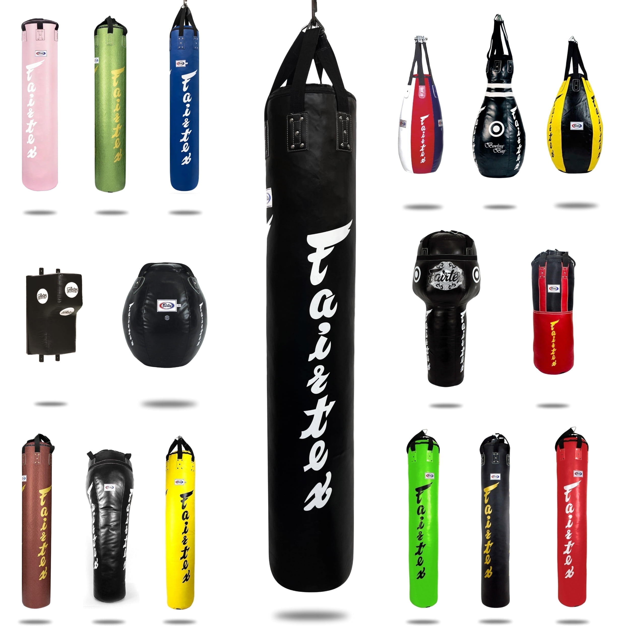 Fairtex Muay Thai Banana Punching Bag - 6 Ft Heavy Bag for Boxing ...