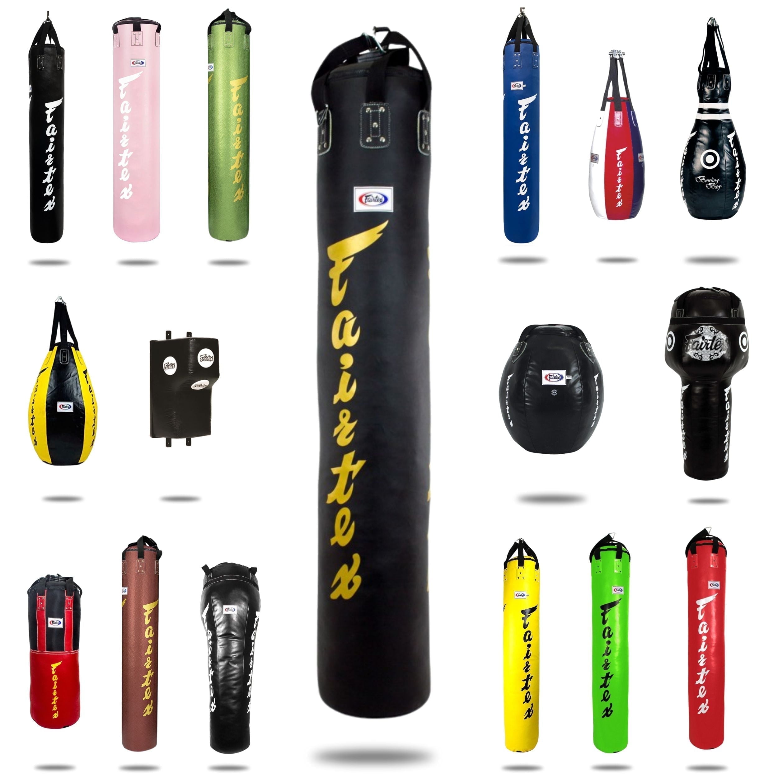 Fairtex Muay Thai Banana Punching Bag - 6 Ft Heavy Bag for Boxing ...