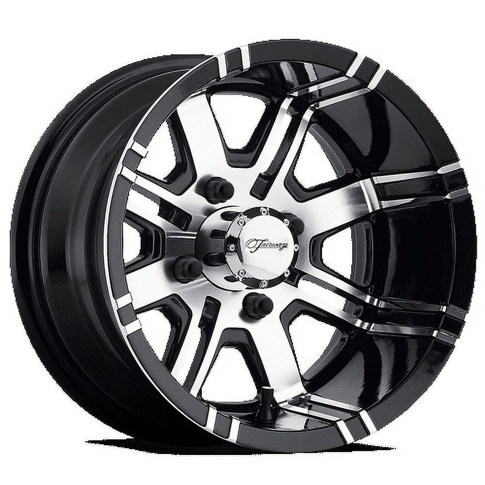 Fairway Alloys Aluminum Rim FA119 AGGRESSOR 12X7in Machined Gloss Black Finish, FA-119-M ...
