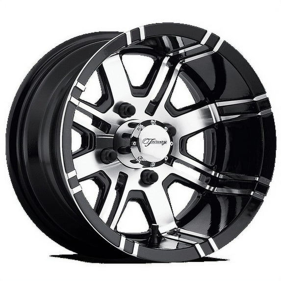 Fairway Alloys Aluminum Rim FA119 AGGRESSOR 12X7in Machined Gloss Black ...
