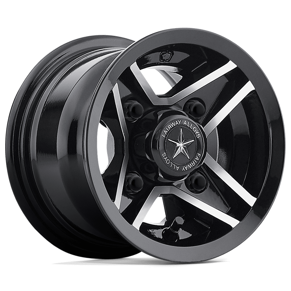 Fairway Alloys Cast Aluminum Rim FA127 8X7 4X4.0 G-BLK MACH 00MM, FA ...