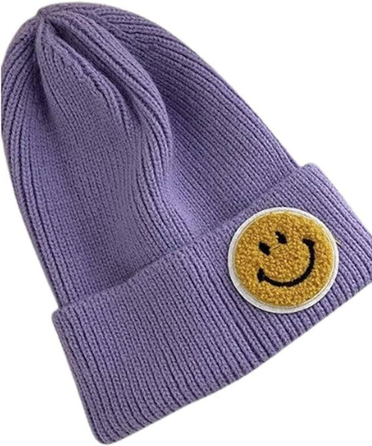 Fairway Finds Men and Women Knit Smiley Face Beanie | 11 Color Variants ...