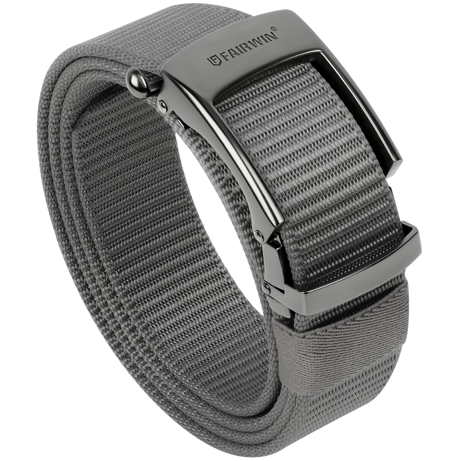 Fairwin Mens Belt Nylon Ratchet Belts Casual Golf Web Belt, Waist 33 ...