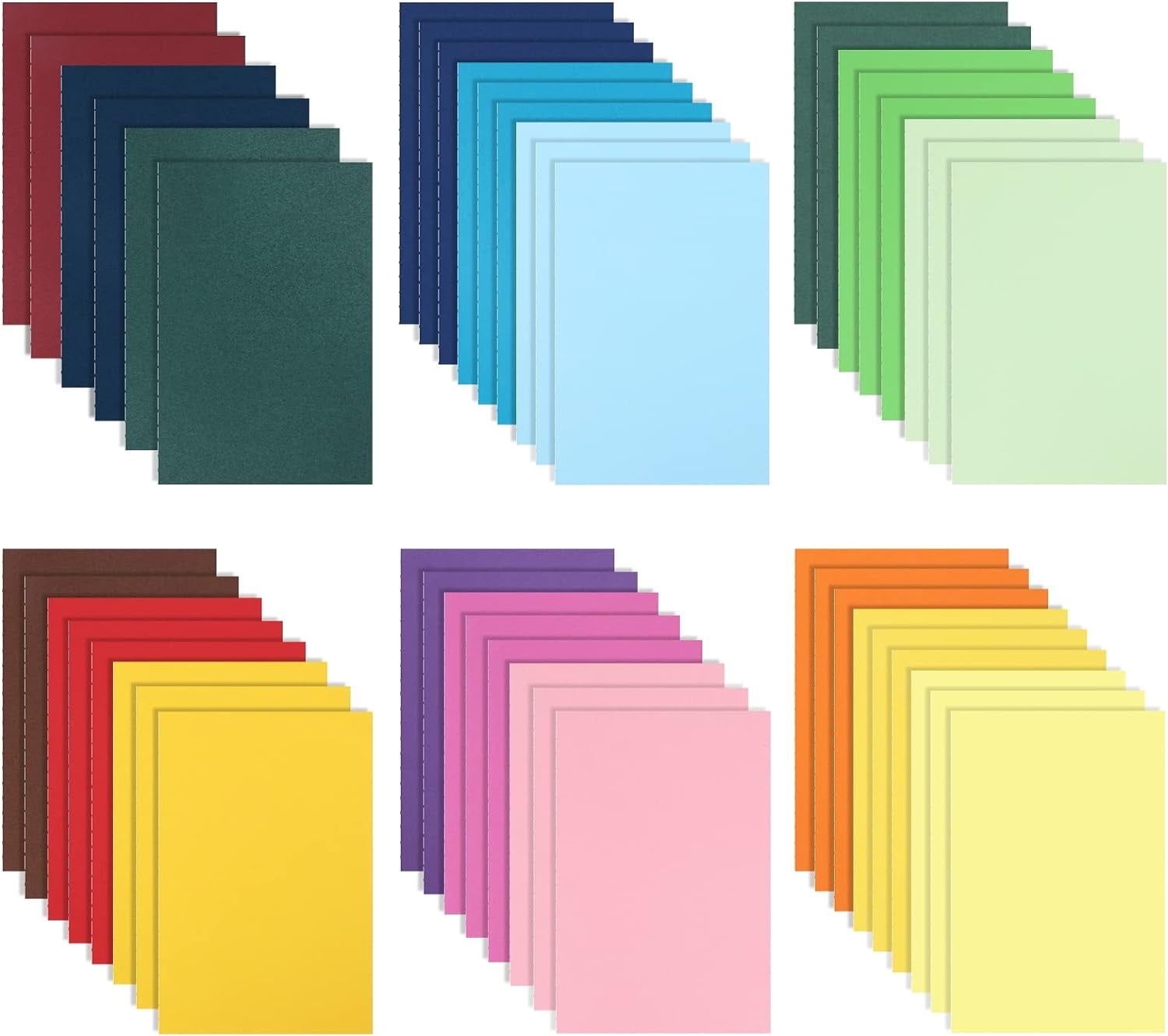 Fairy 48Pcs School Pack Journals, Bound Notebooks, A5 Ruled Lined, 60 ...