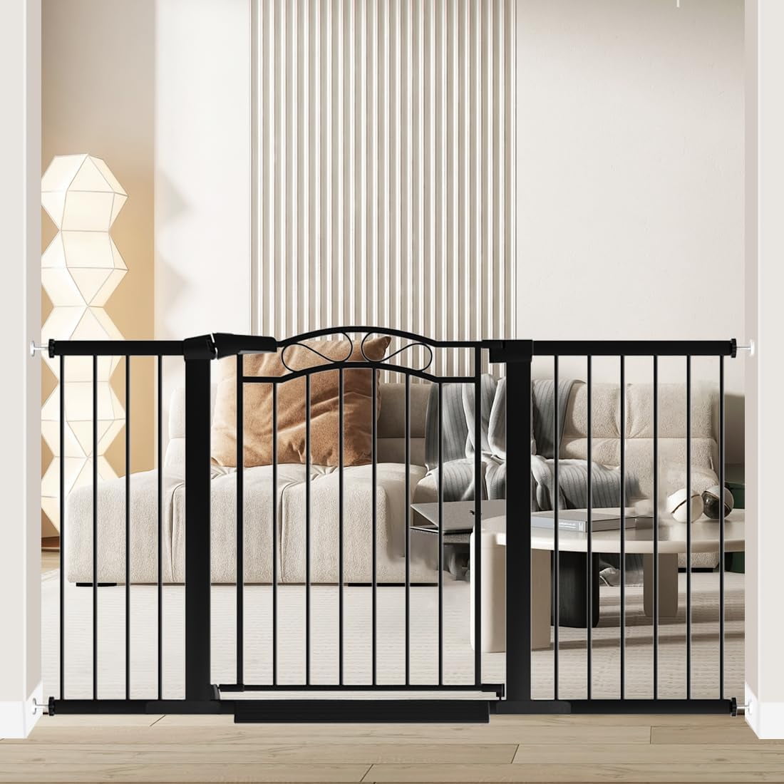 Fairy Baby 46.06"-48.82" Extra Wide Press Mounted Baby Gate Indoor for ...