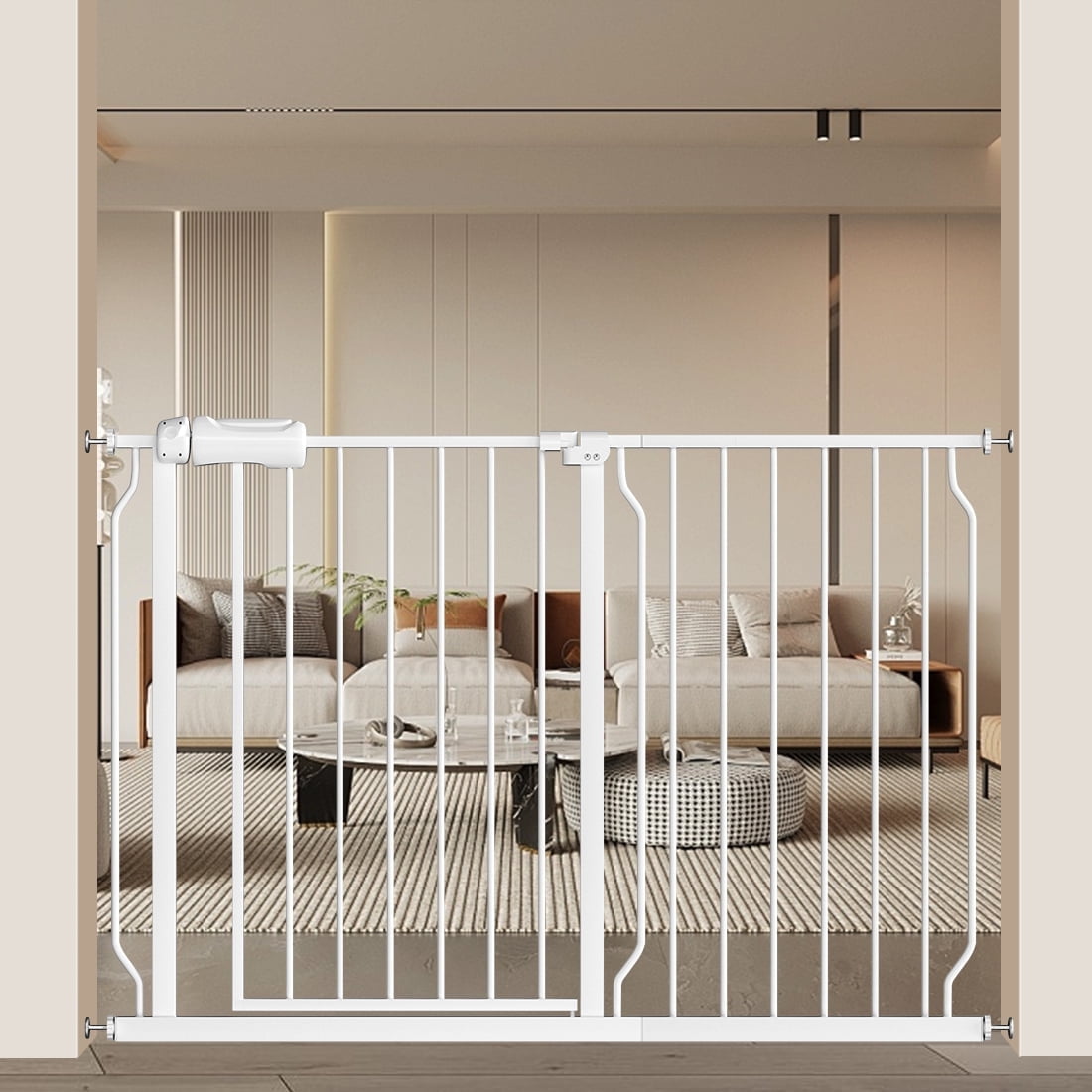 Fairy Baby Extra Wide Baby Safety Gate 29.02"-48.02", Pressure Mounted ...