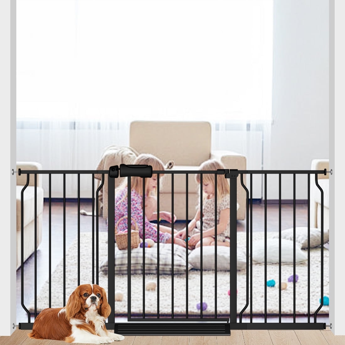"Fairy Baby Extra Wide Doorway Stair Gate 57.02""-66.02"", Pressure ...