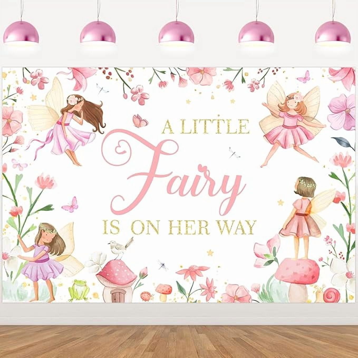 Fairy Baby Shower Decorations for Girl - A Little Fairy is on Her Way ...
