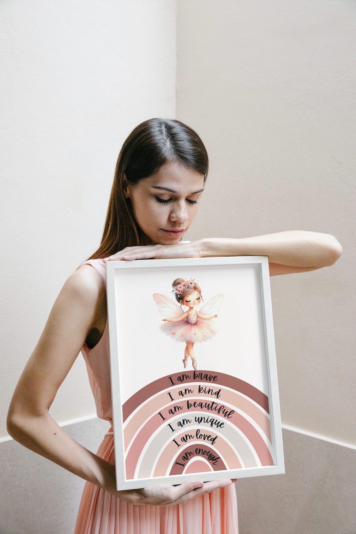 Fairy Ballerina Print Inspirational Girl's Nursery Art, Positive ...