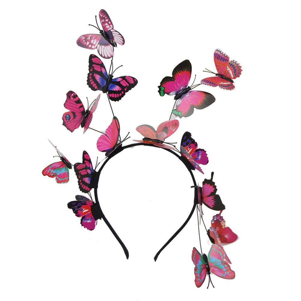 Fairy Butterfly Hair Head Band Headband Garland Prop Party. La Girl ...