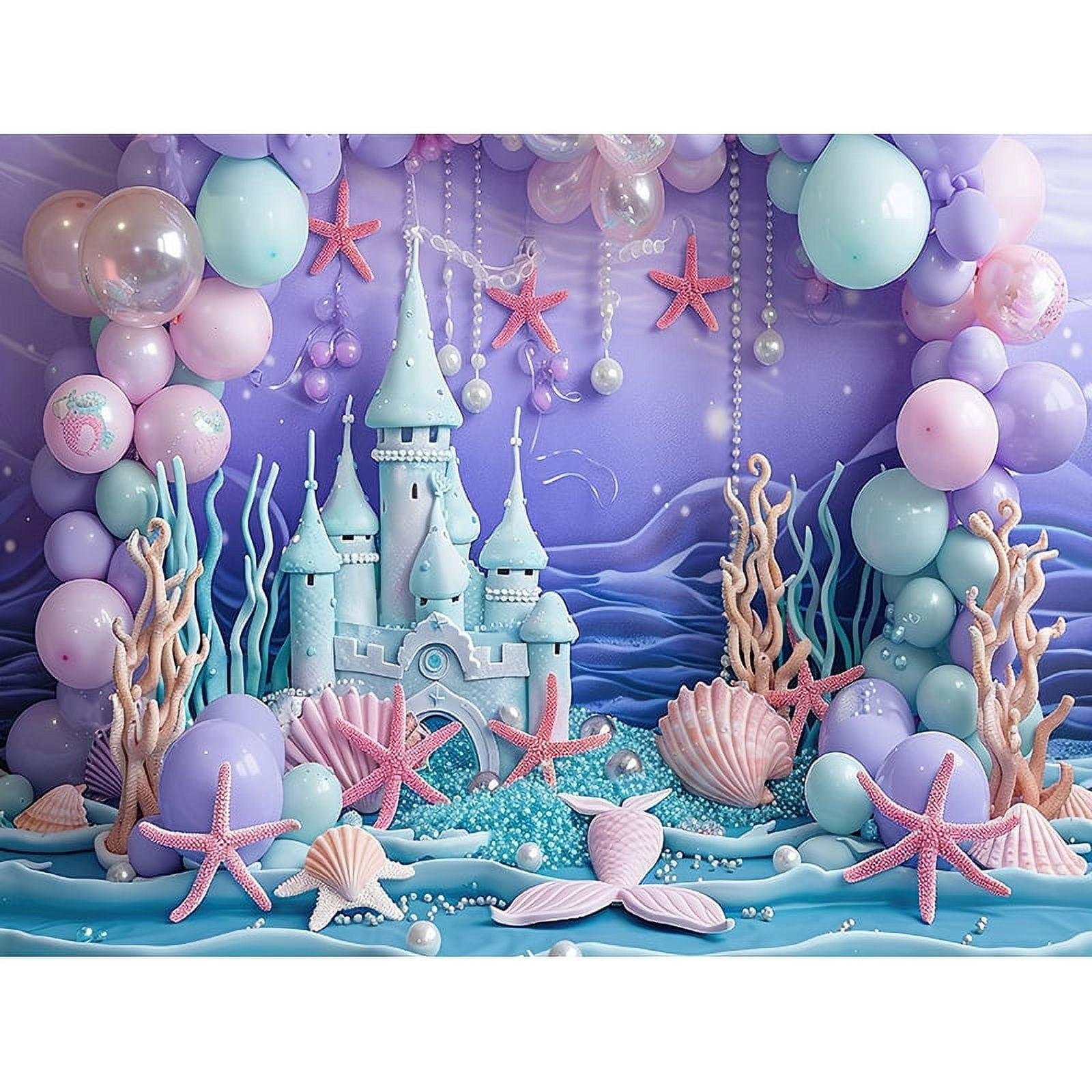 Fairy Castle Mermaid Seashells Circus Tent Photography Backdrops ...