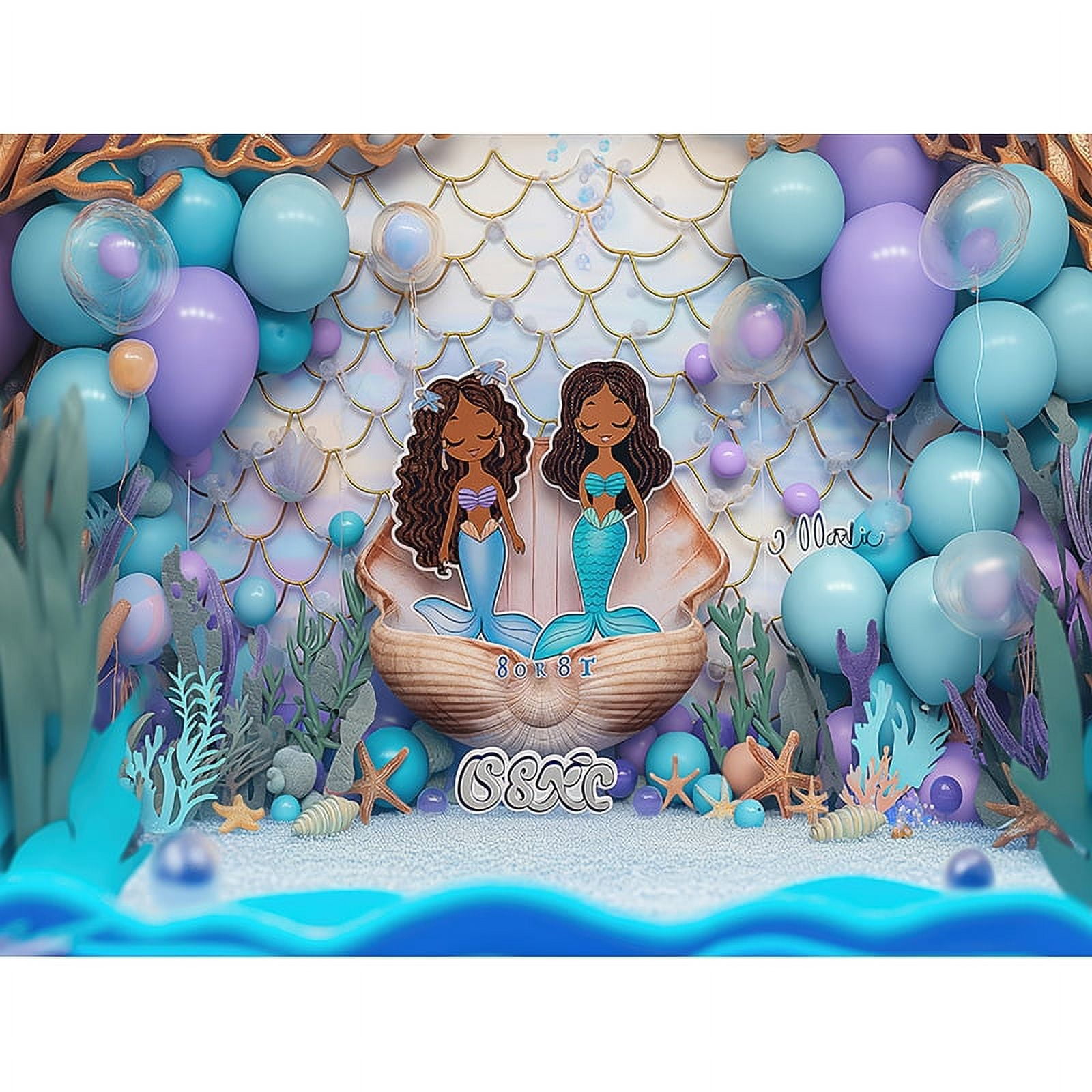 Fairy Castle Mermaid Seashells Circus Tent Photography Backdrops ...