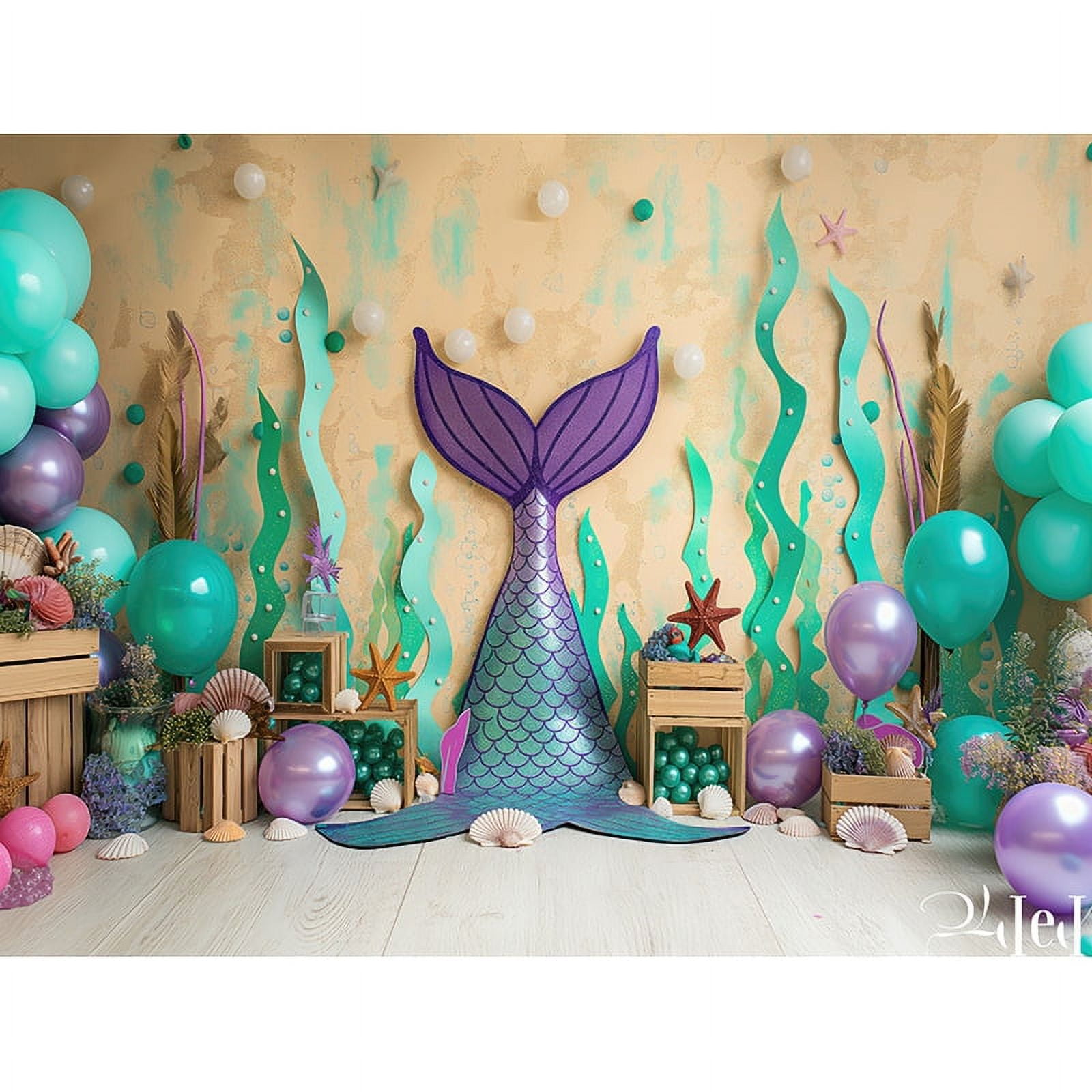 Fairy Castle Mermaid Seashells Circus Tent Photography Backdrops ...