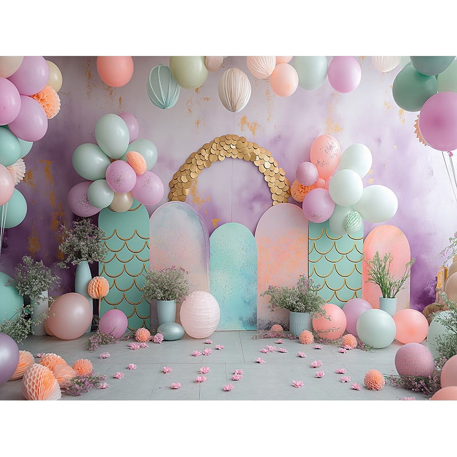Fairy Castle Mermaid Seashells Circus Tent Photography Backdrops ...