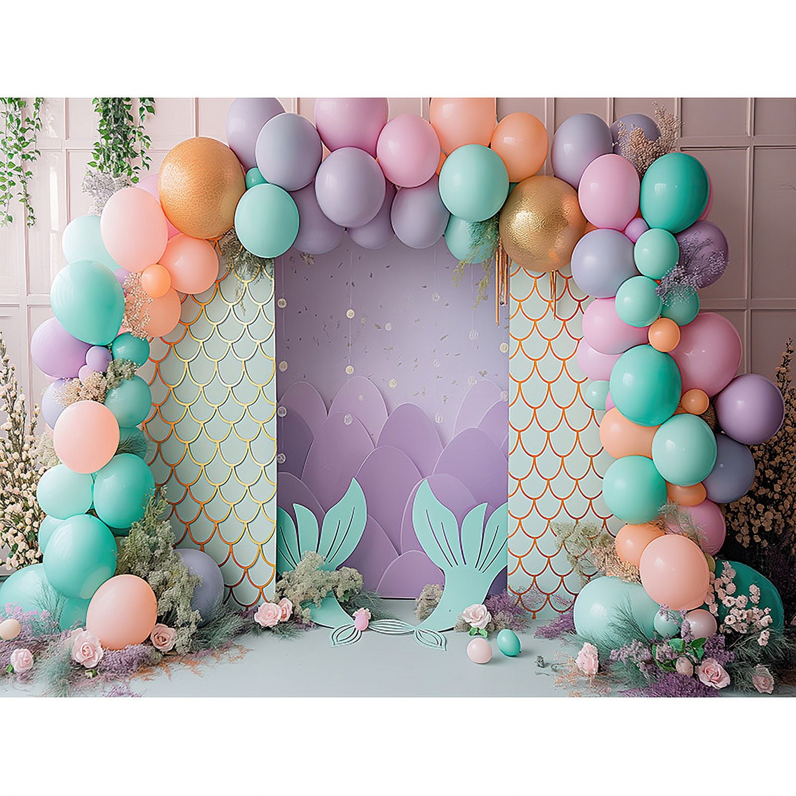 Fairy Castle Mermaid Seashells Circus Tent Photography Backdrops ...
