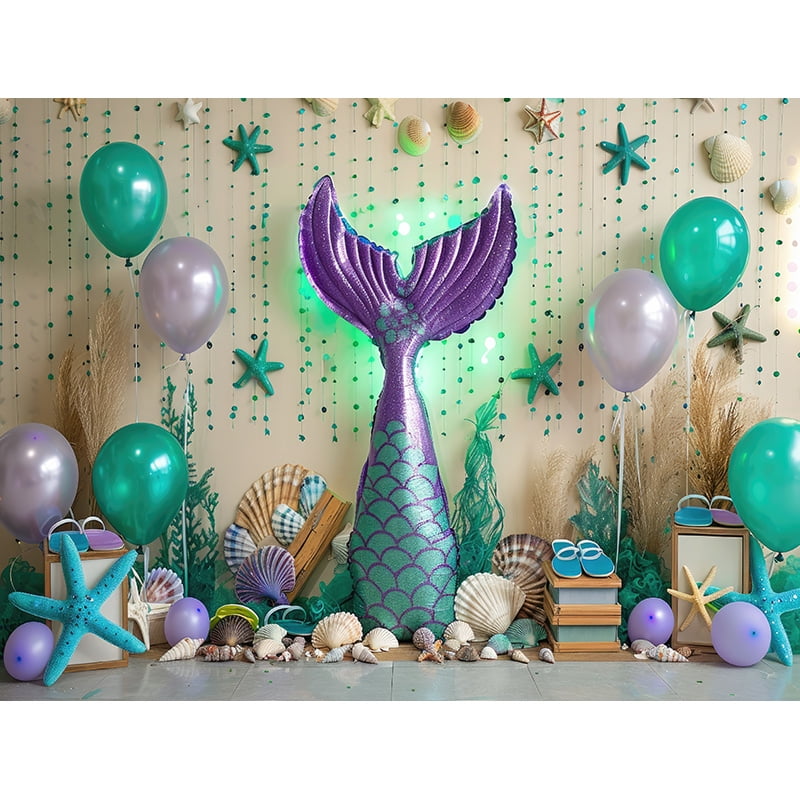 Fairy Castle Mermaid Seashells Circus Tent Photography Backdrops ...