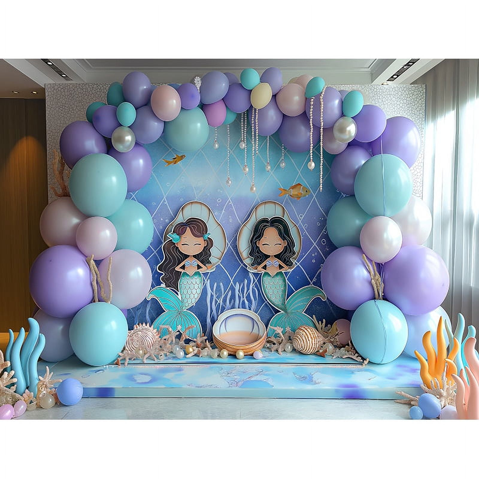 Fairy Castle Mermaid Seashells Circus Tent Photography Backdrops ...