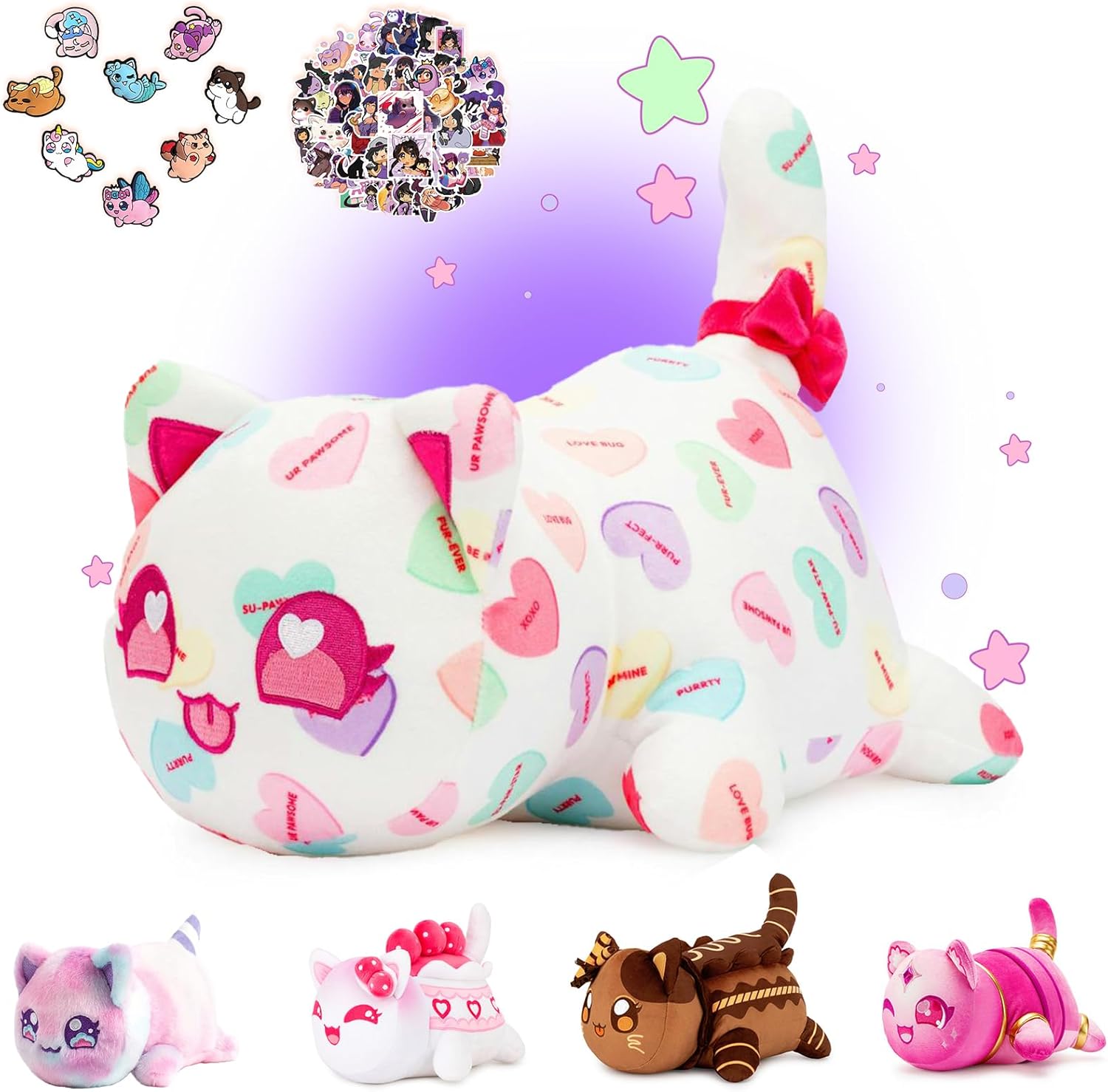 Fairy Cat Plush Cute Kawaii Cat Plush Collection 100% Polyester Plushie ...