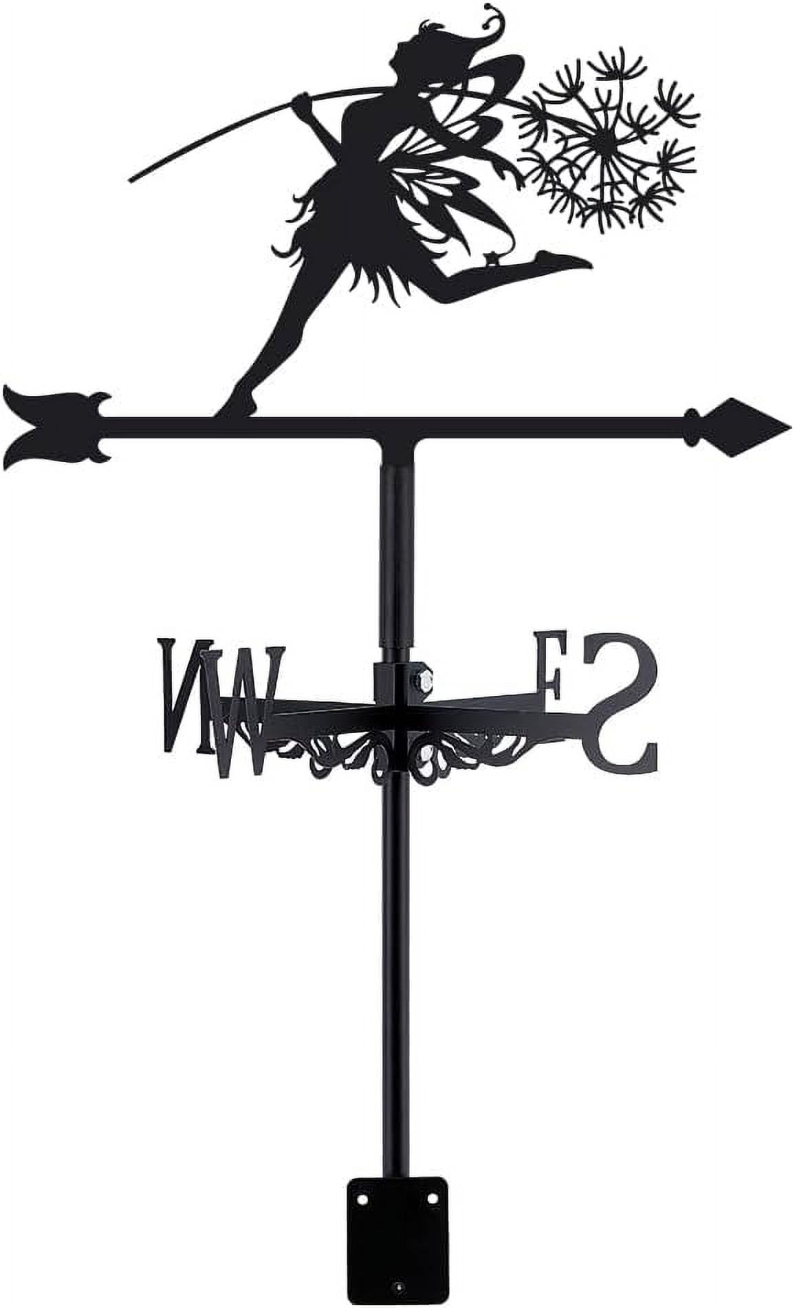 Fairy Dandelion Weather Vane Fairy Metal Weathervane Wind Vanes ...