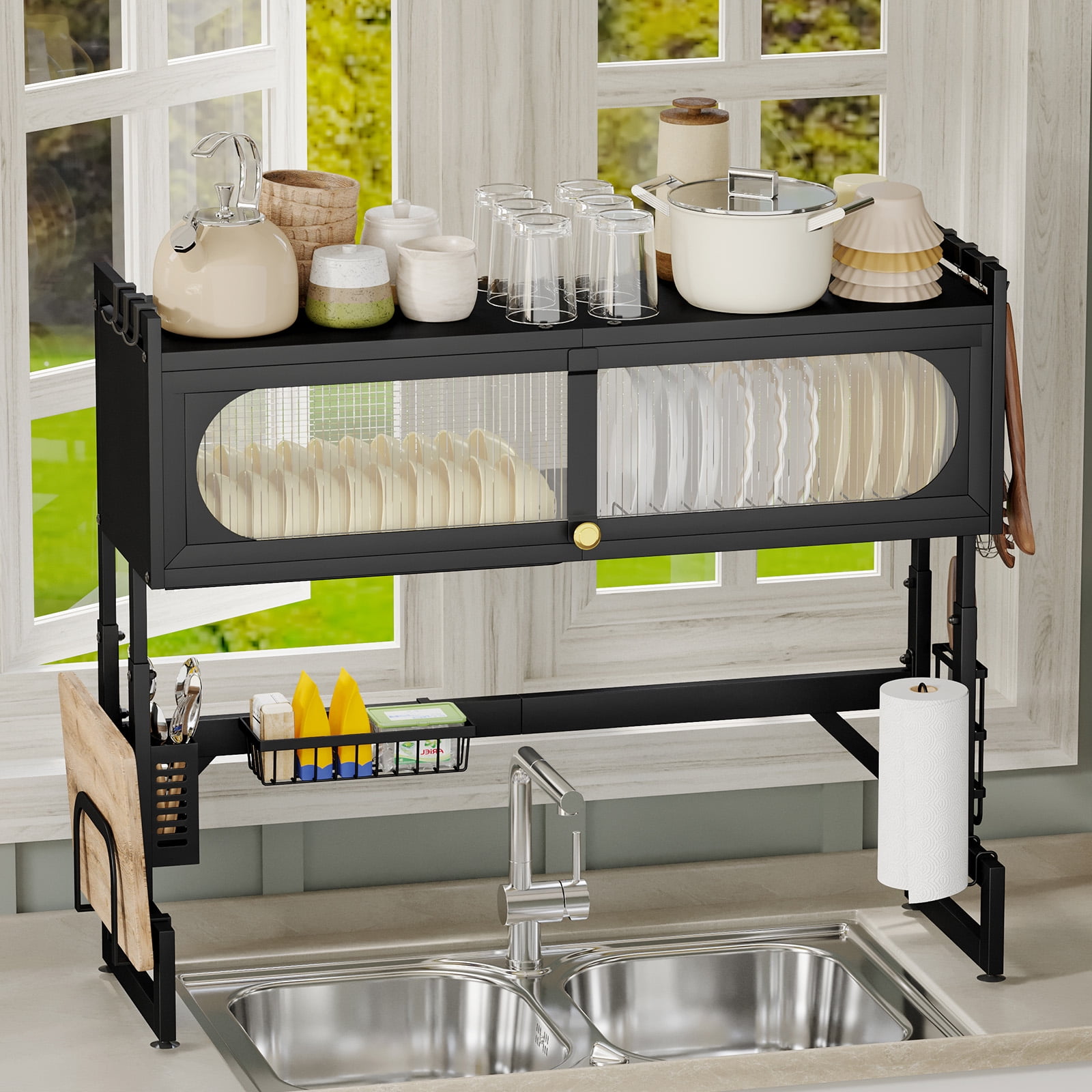 Fairy Dish Drying Rack 3 Tier Over The Sink Dish Drying Rack for ...