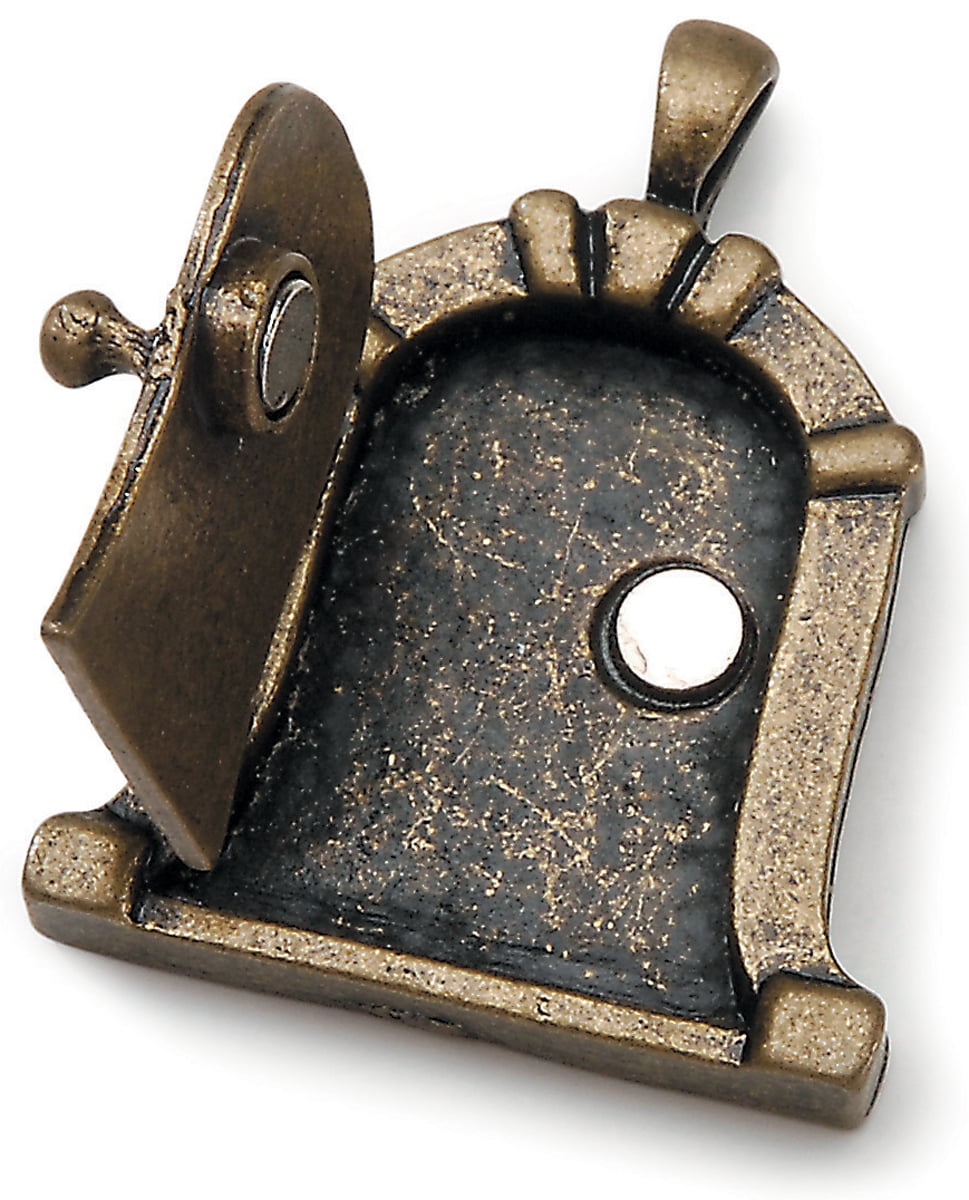 Fairy Door Metal Charm 1/Pkg - Antique Bronze Arch - Walmart.com
