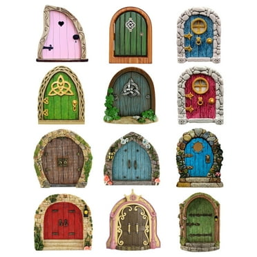 Fridja Wooden Fairy Door for Trees, Yard Art Sculpture Decoration for , Wall and Trees Outdoor ...