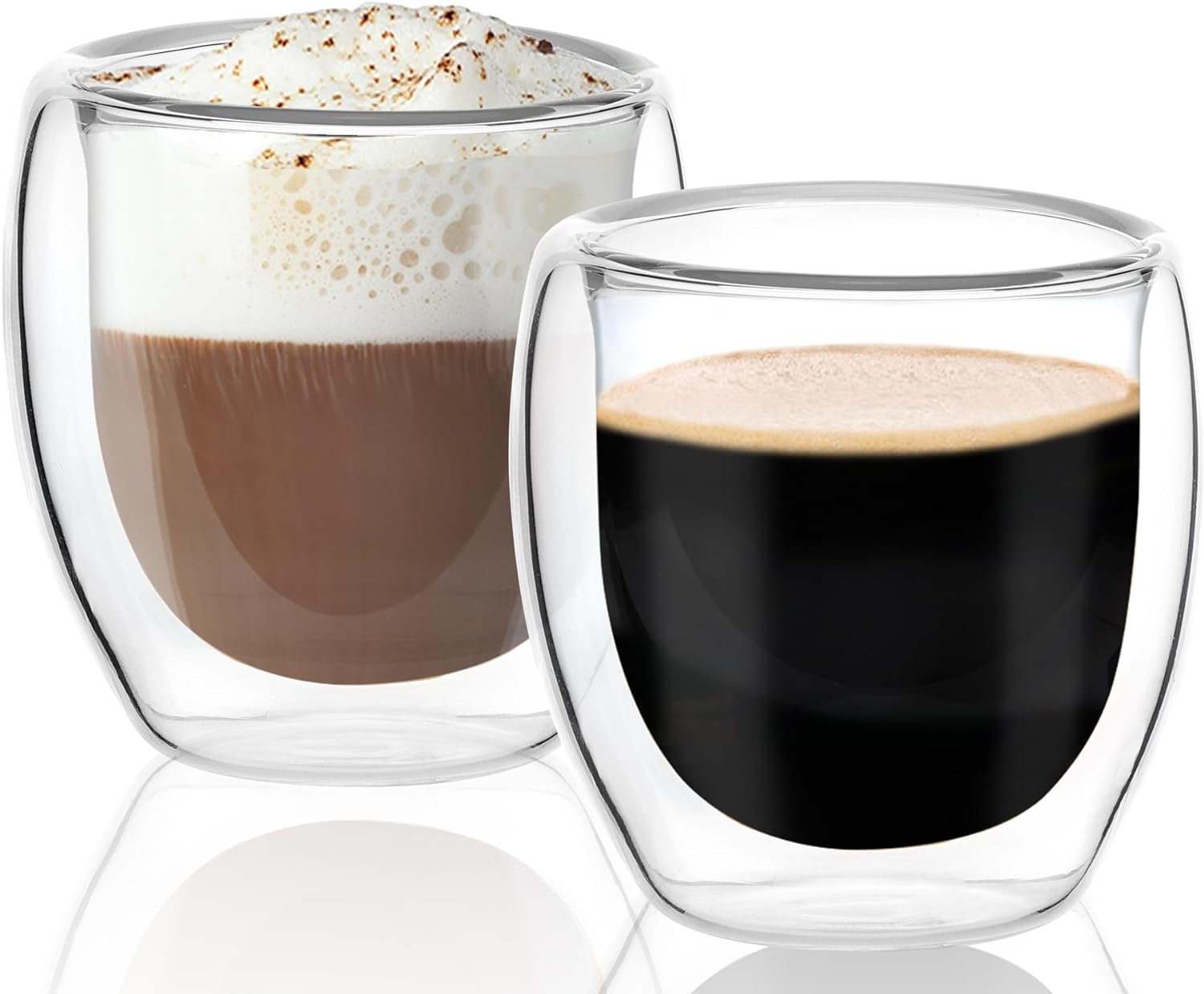 Moderna Artisan Series Double Wall 2 oz Beverage & Espresso Shot ...