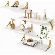 kieragrace KG Modern Edge Frame Ledge Set of 2 White Engineered Wood ...