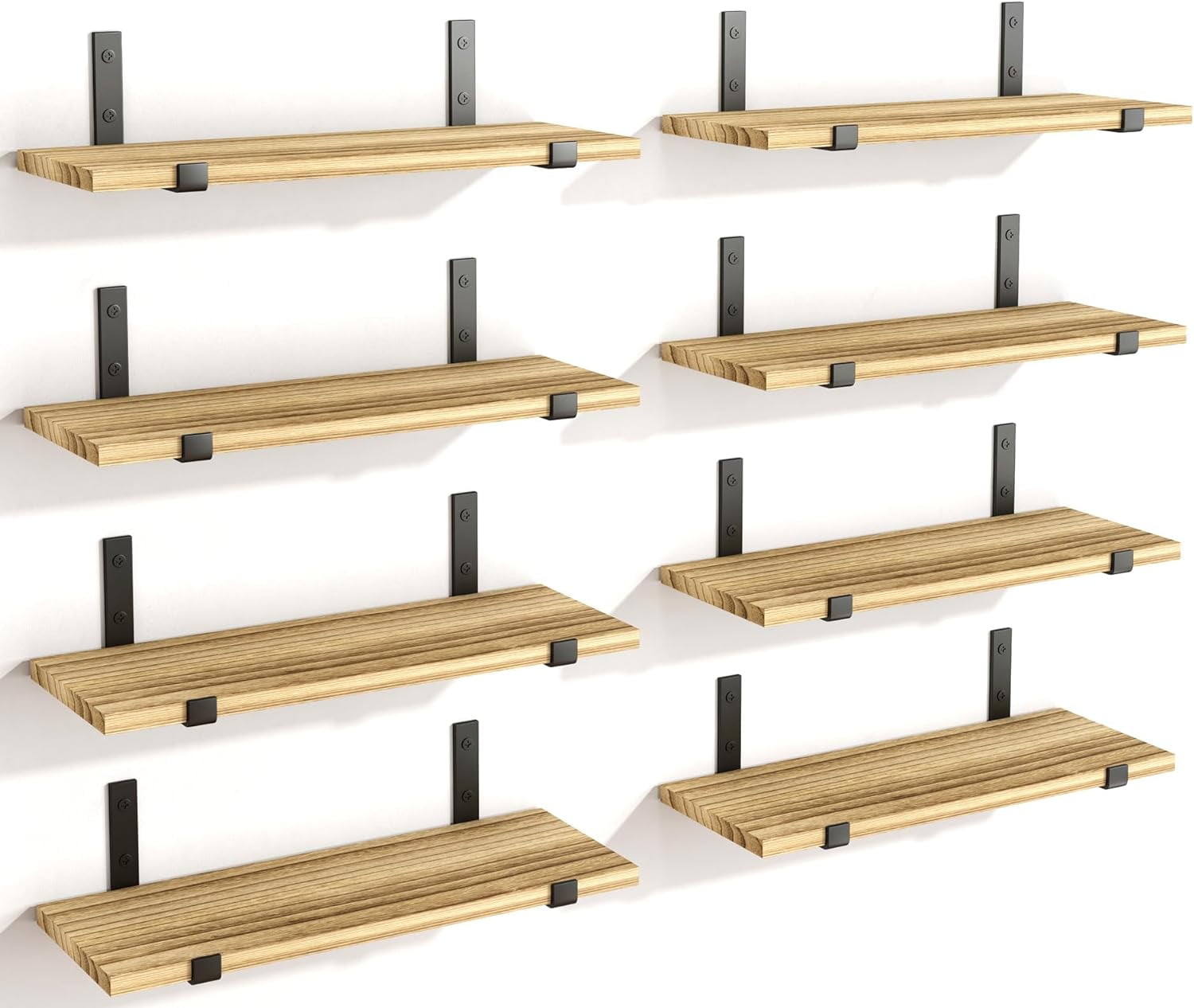 Fairy Floating Shelves for Wall, 8-set Wooden, 5.9inches Width ...