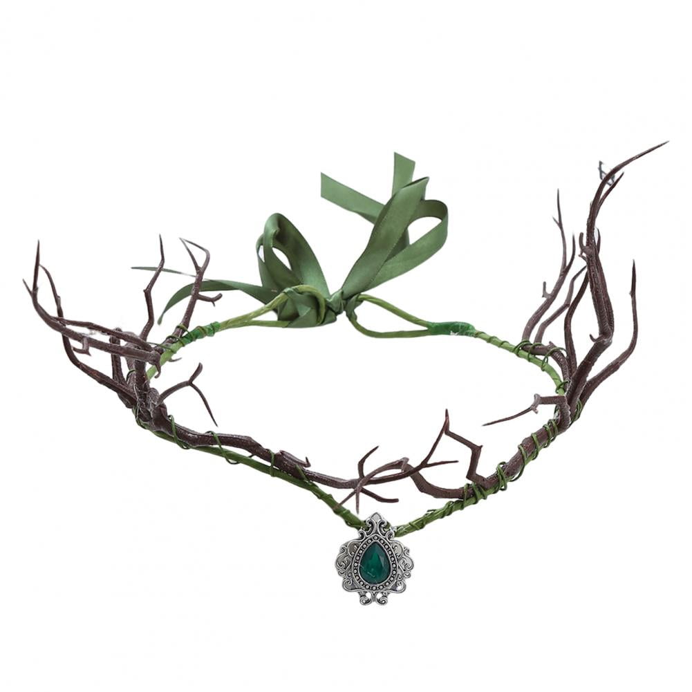 Fairy Flower Crown Elf Branch Crown Woodland Floral Crown Headband for ...