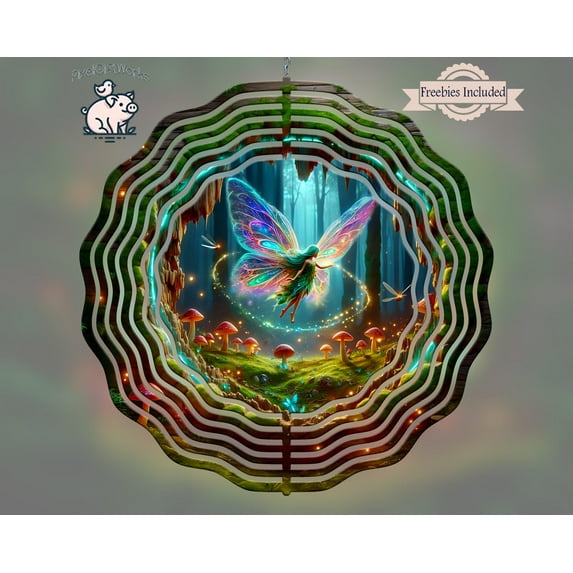 Fairy Forest Magical 3D Wind Spinner Kinetic Garden Outdoor Art ...