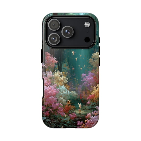 Fairy Forest Teal Nature Pastel Art Magical Woodland Scene Phone Case ...