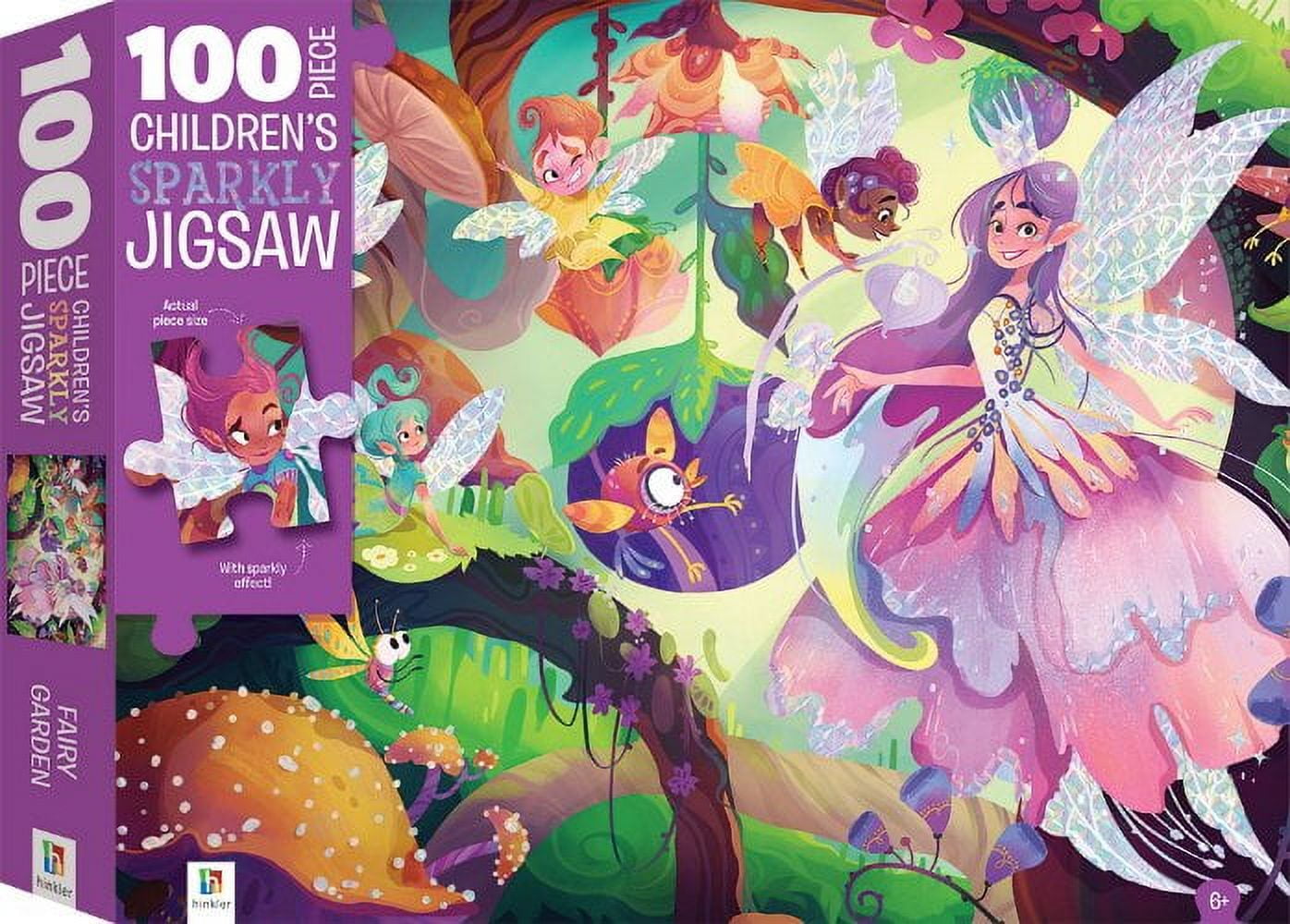 Fairy Garden: 100 Piece Sparkly Jigsaw Puzzle - Walmart.com
